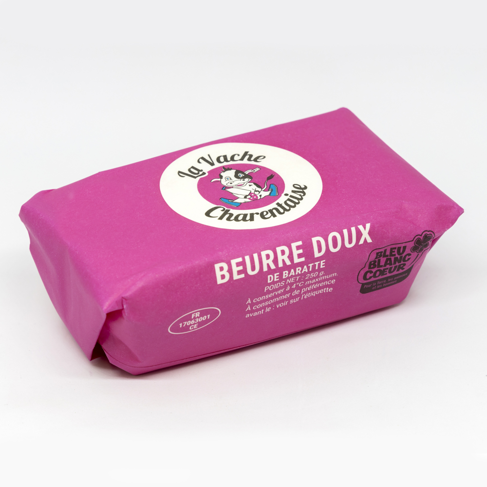 Beurre doux de baratte - La Vache Charentaise