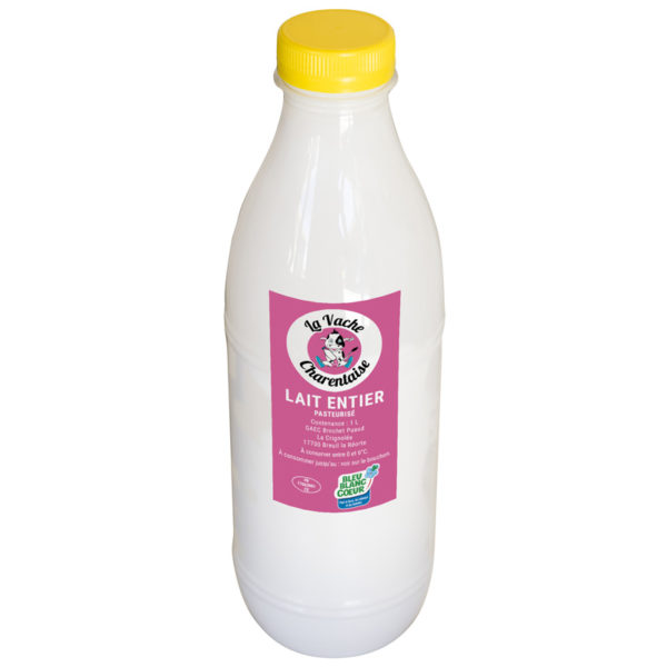 Lait entier pasteurisé - La Vache Charentaise