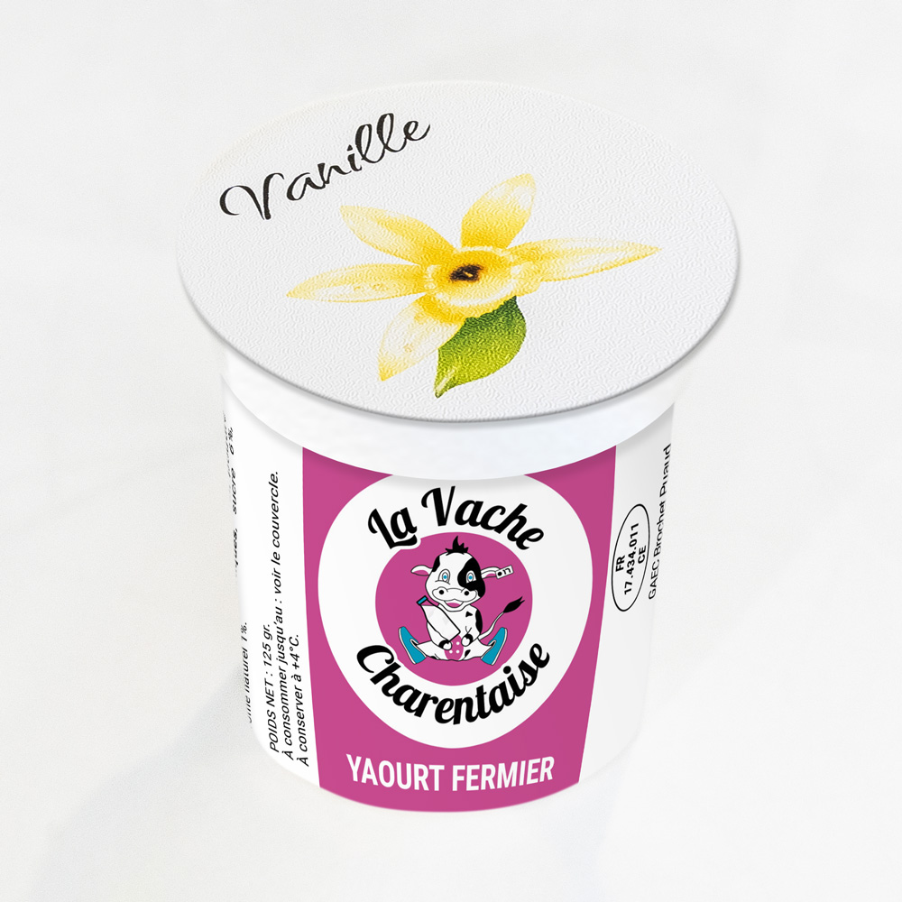 Yaourt fermier à la vanille - La Vache Charentaise